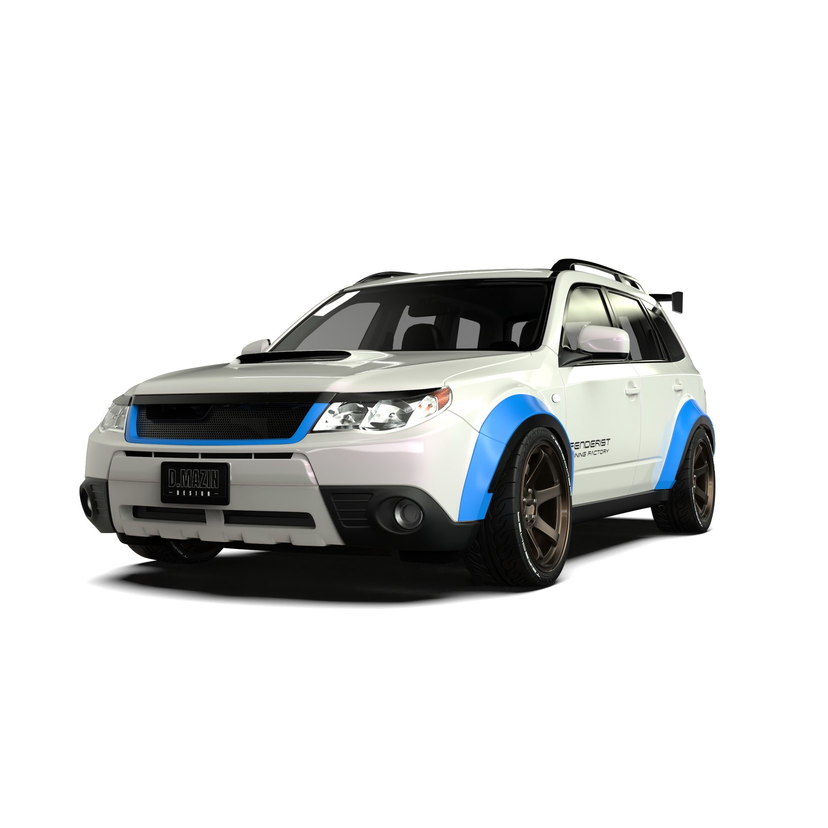 FENDERIST SPEC S Fender Flares Set / Wide Body Kit SUBARU FORESTER SH 07-14