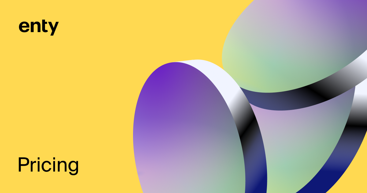 Pricing - Single Subscription to Manage a Company | Enty