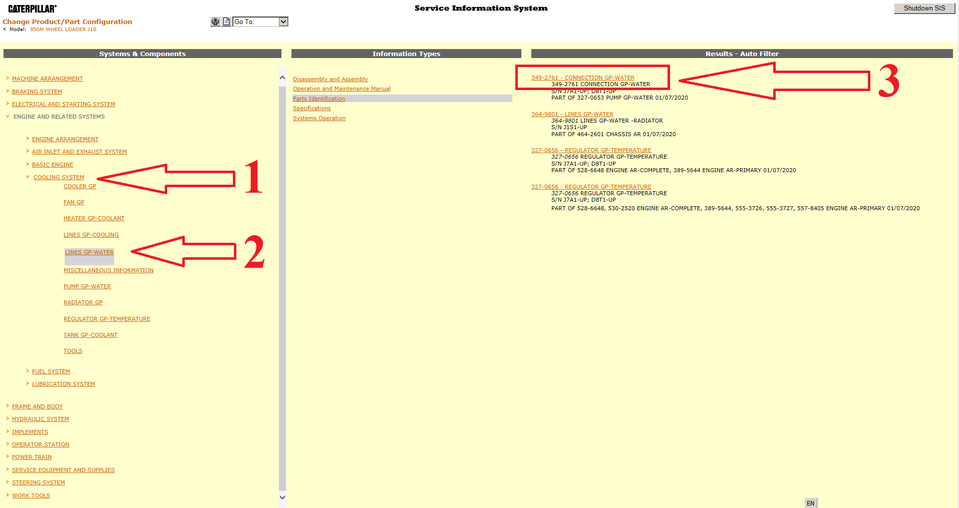 Instructions, manual for SIS CAT - Service Information System. Step-by ...