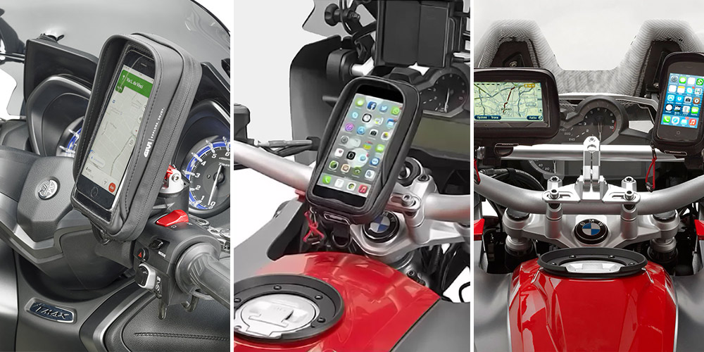 Крепление телефонов и навигаторов GIVI для мотоциклов, скутеров ...