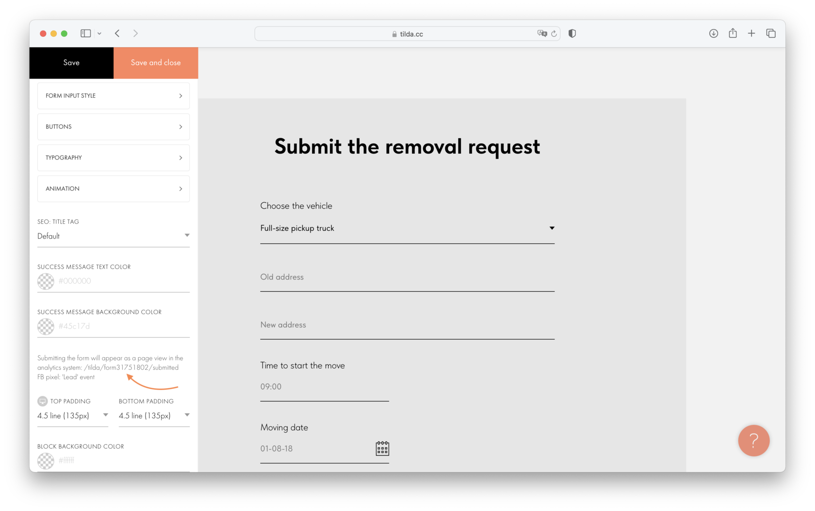 How to Submit Goal Completion Rates │ Tilda Help Center