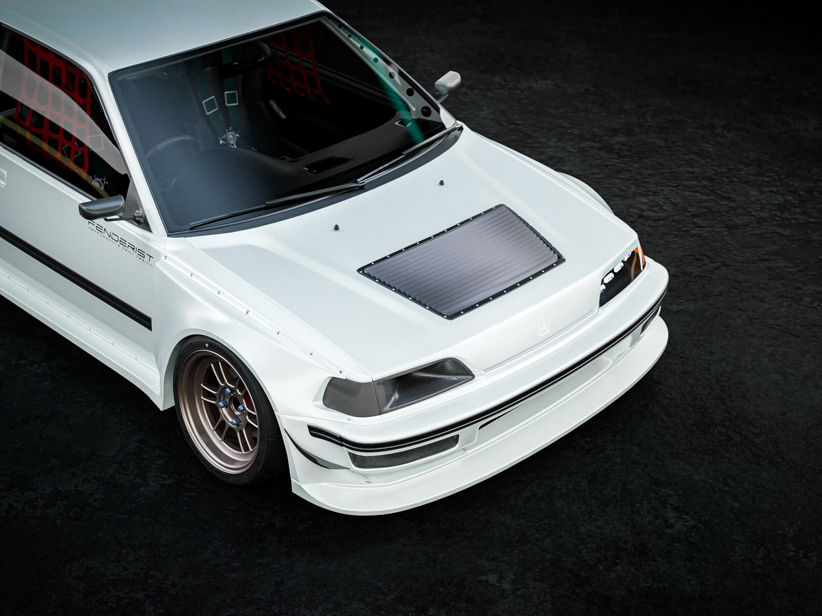 FENDERIST SPEC S Fender Flares Set / WIDE BODY KIT HONDA CIVIC EF 1987-1991