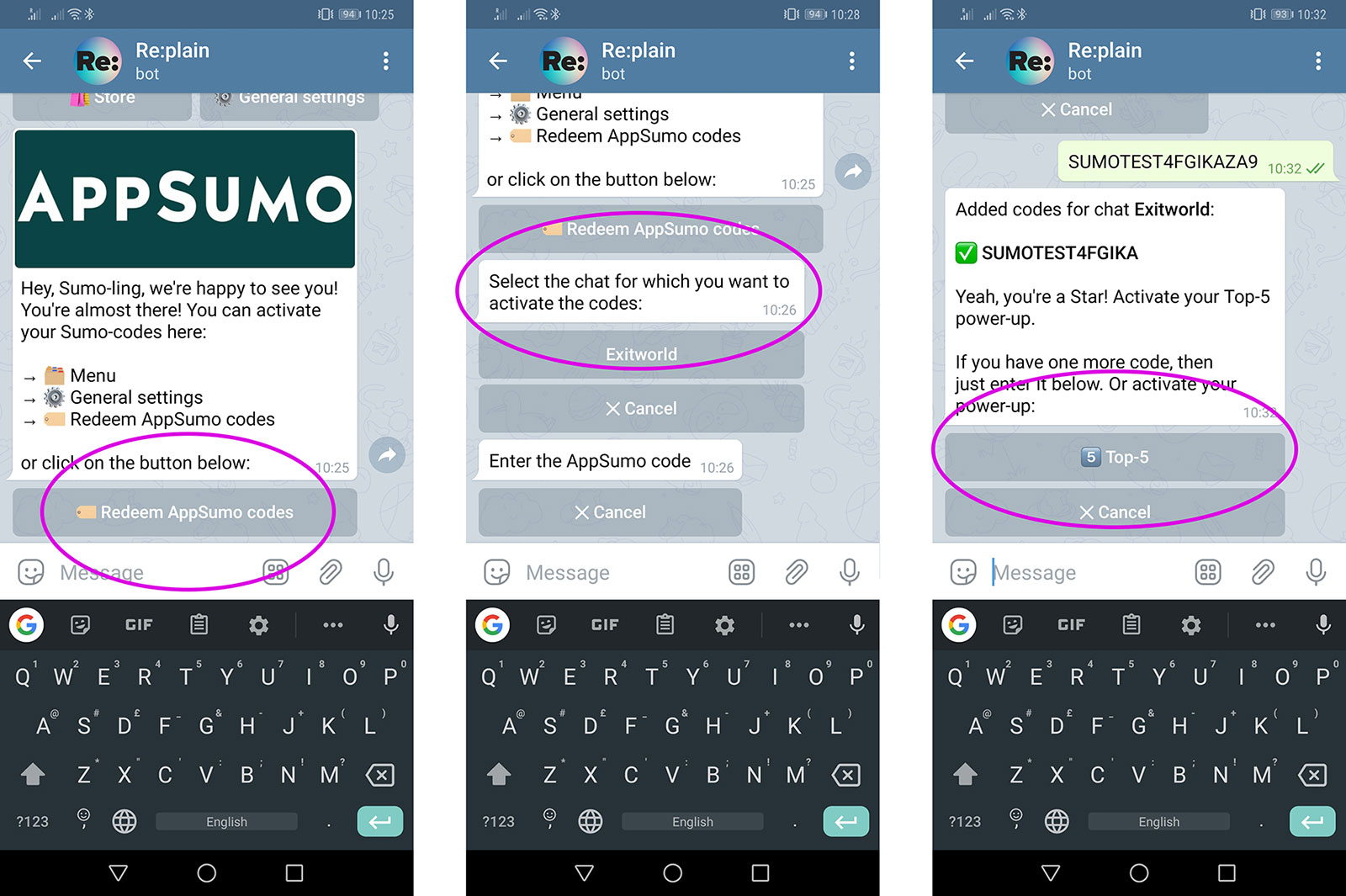 Re:plain — FAQ — How to redeem AppSumo code