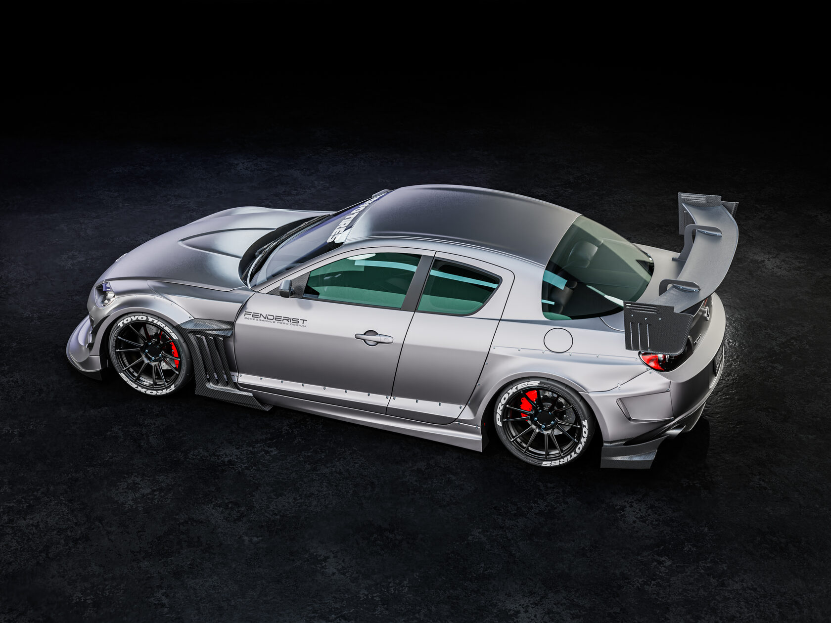 FENDERIST SPECS S Front fender elerons Mazda RX-8 2008-2012