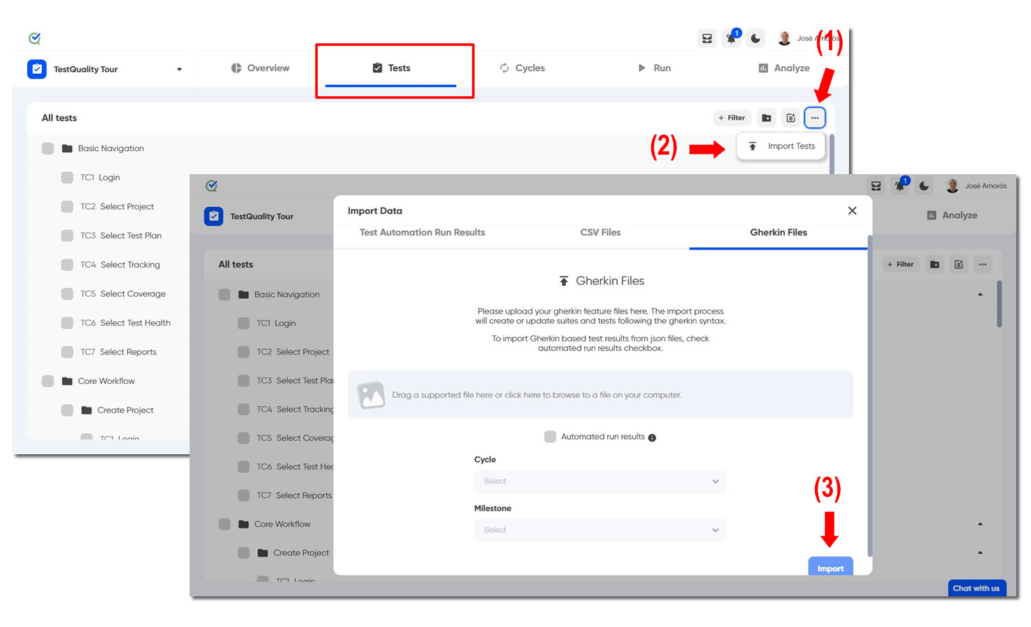 Cucumber Gherkin Integration | Test Automation | TestQuality