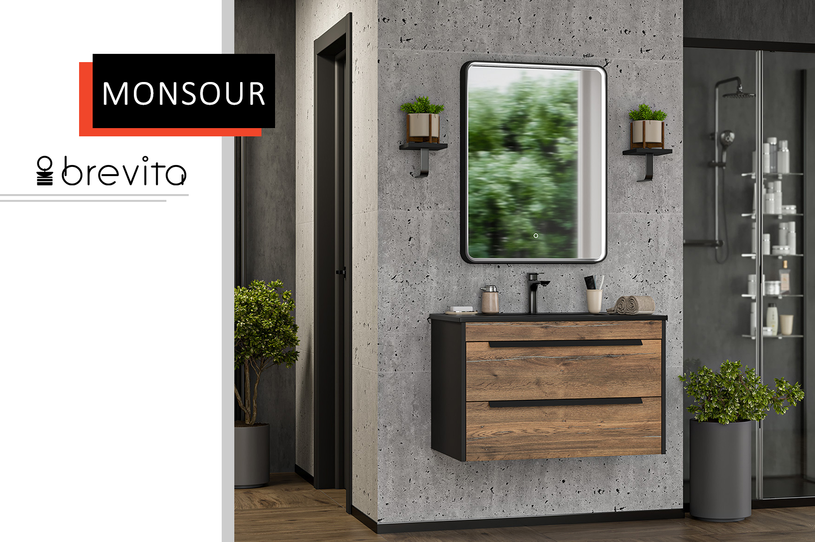 Monsour мебель Brevita для ванных комнат