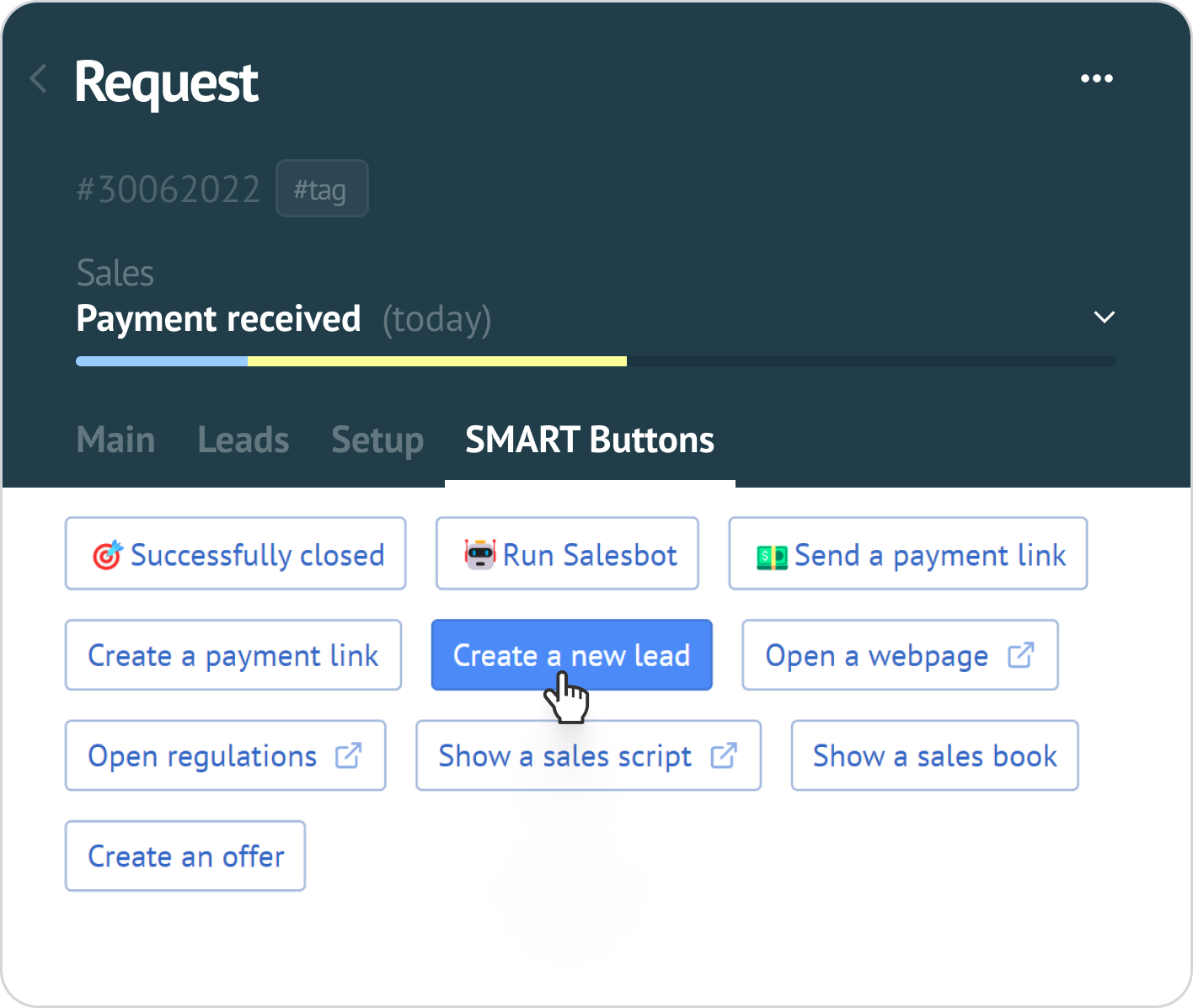 Smart Buttons for Kommo — Streamline Actions with One Click
