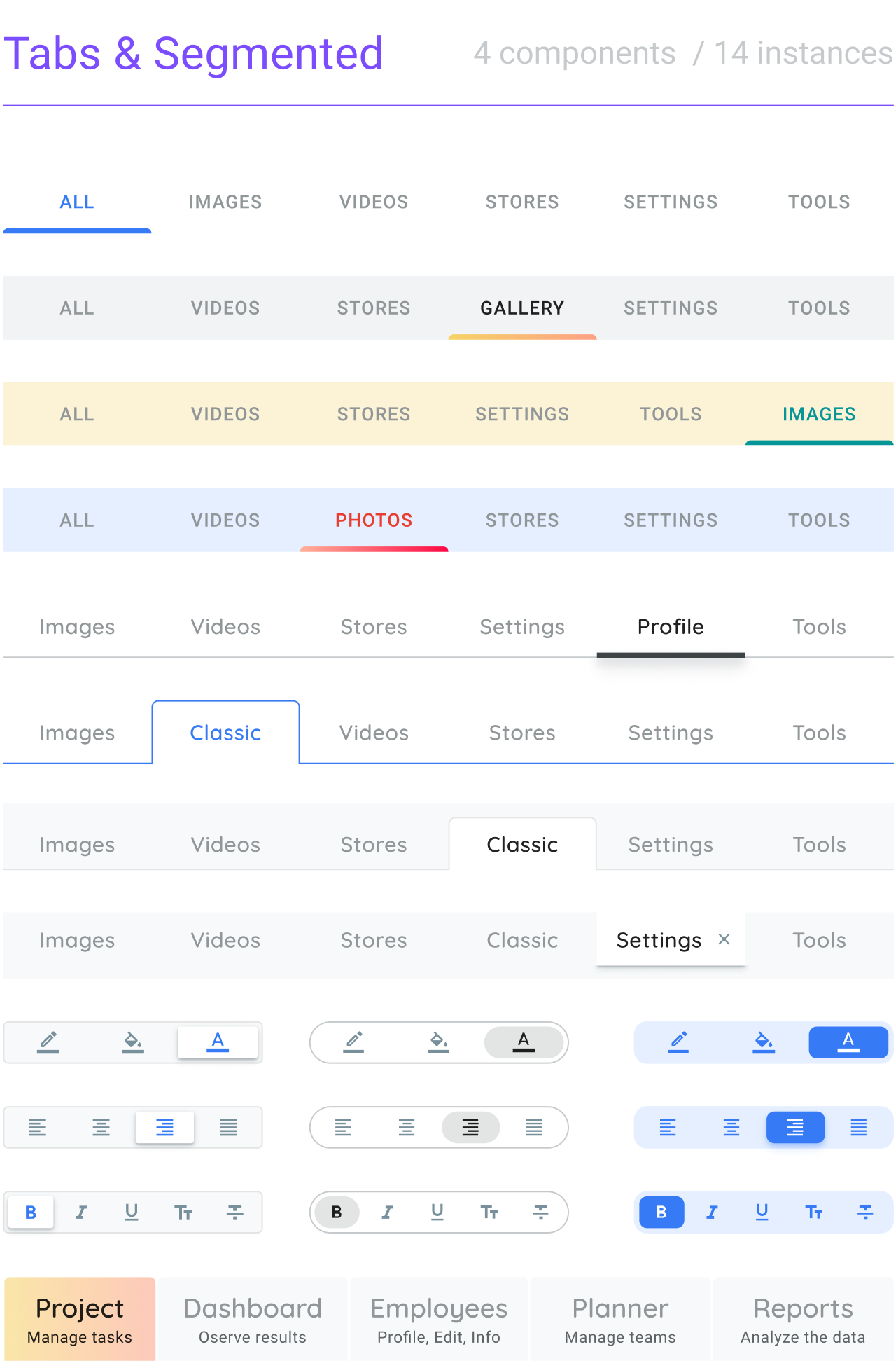 Figma desktop components - Material design library
