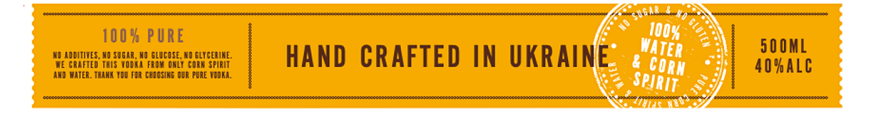 Nikita Vodka bottle design by London Brand