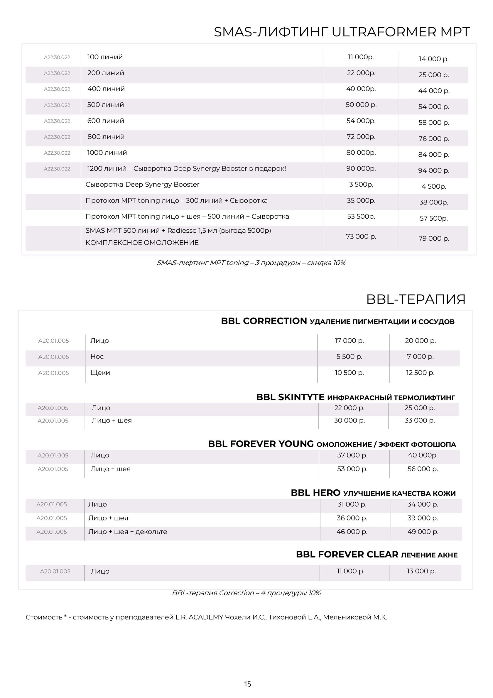 SMAS-лифтинг Ultraformer MPT в Казани | L.R. CLINIC
