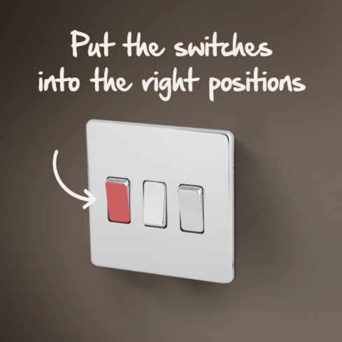 Electronic prop for escape room switches