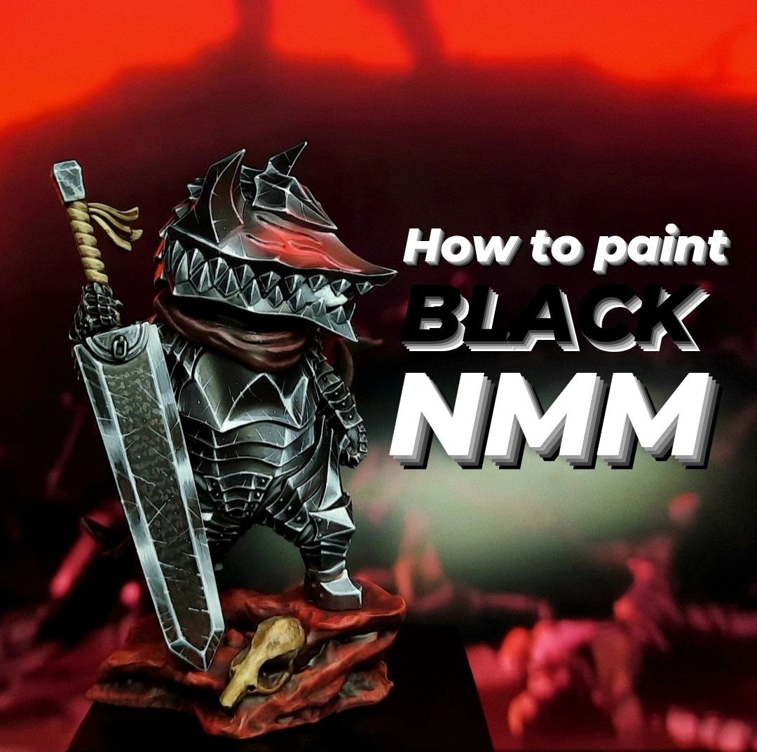 How to paint black NMM (non metallic metal)