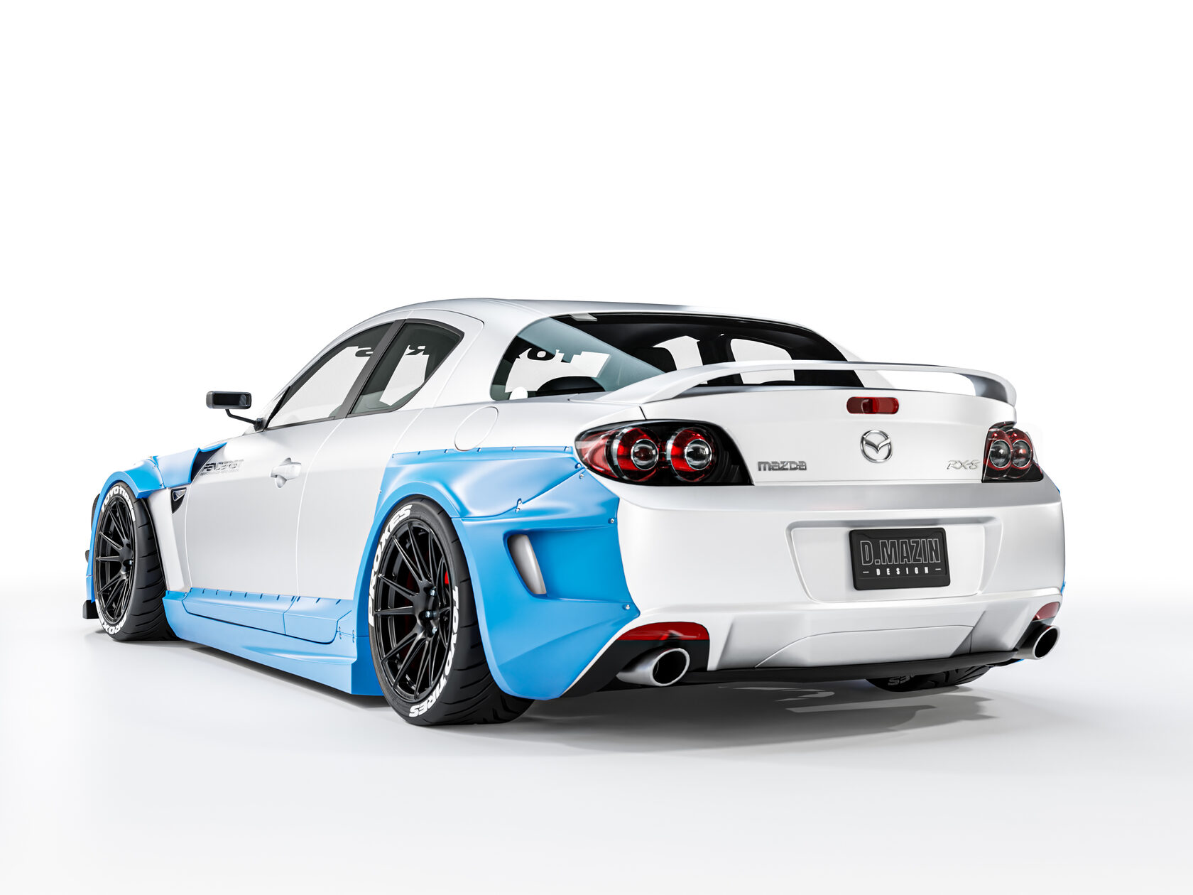 FENDERIST SPEC S 50mm fender flares kit / WIDE BODY KIT Mazda RX-8 2008 ...