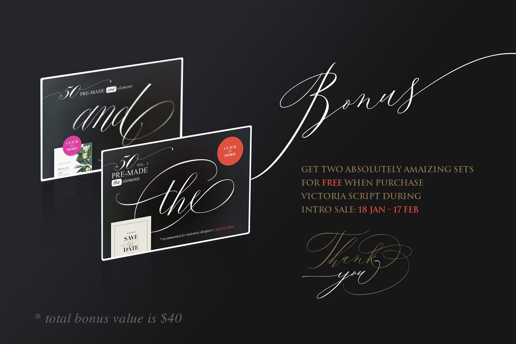 Victoria Font| Script Fonts - Blessed Print