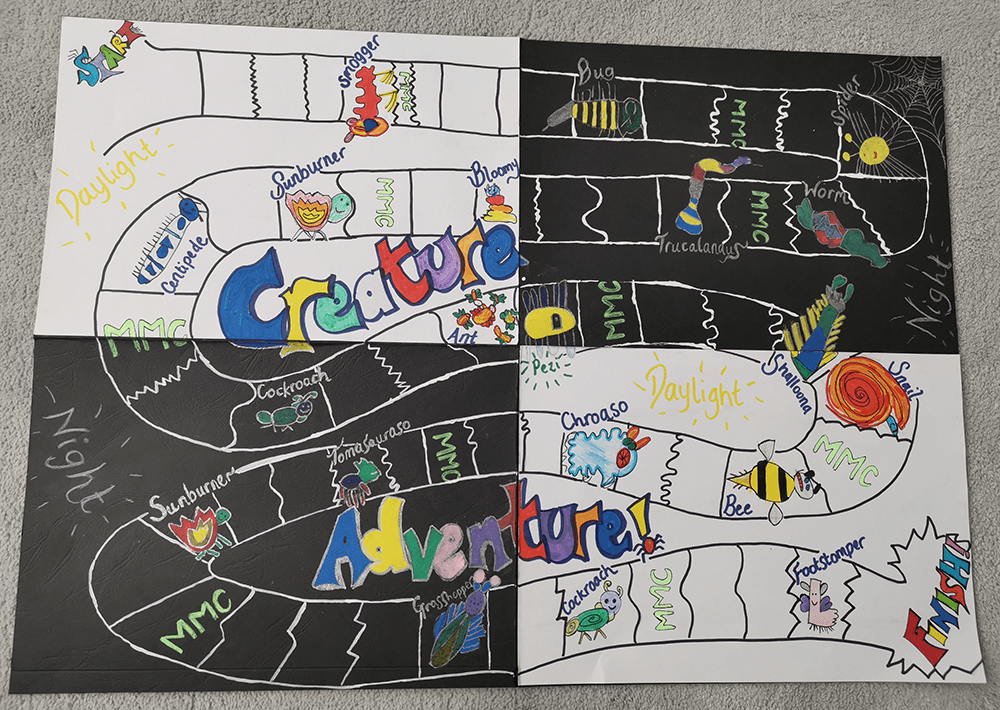Creature Adventure - a homemade fun family board game with creepy ...
