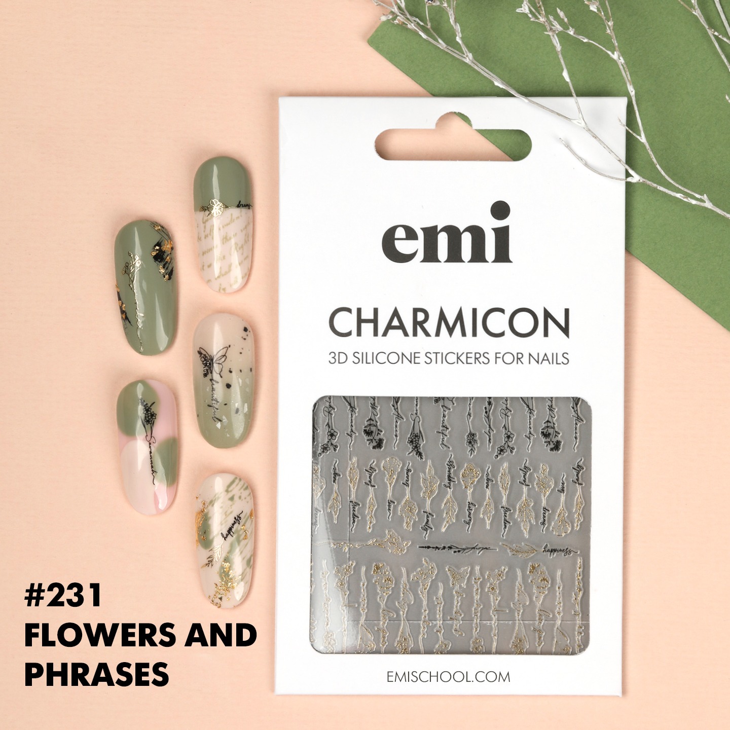 Charmicon 3D Silicone Stickers #228-232