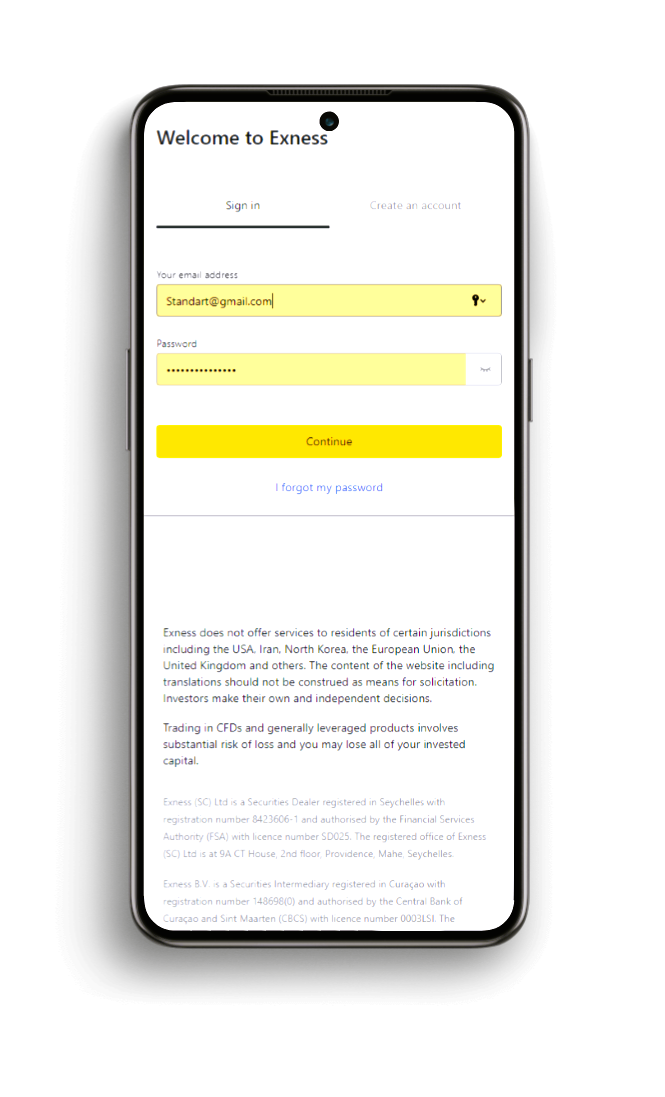 Exness Login: Log In to Your Personal Account at Exness in Africa