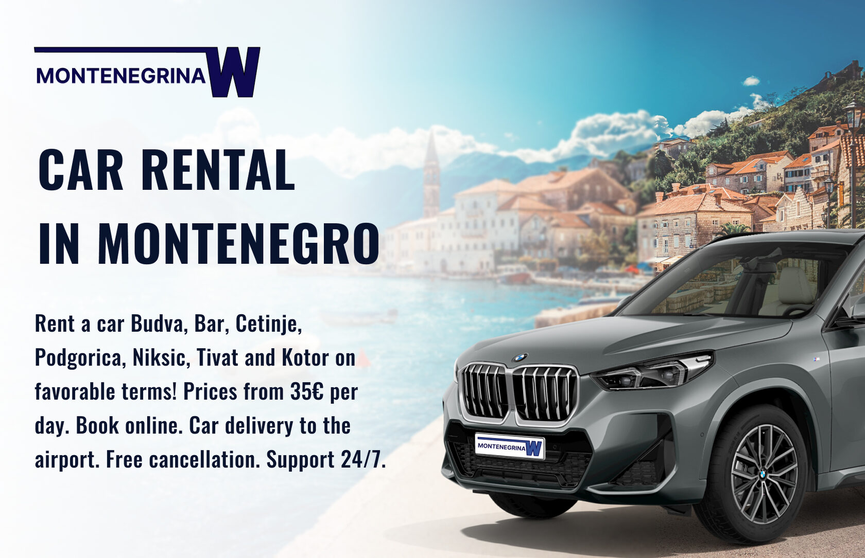 Car rental in Montenegro