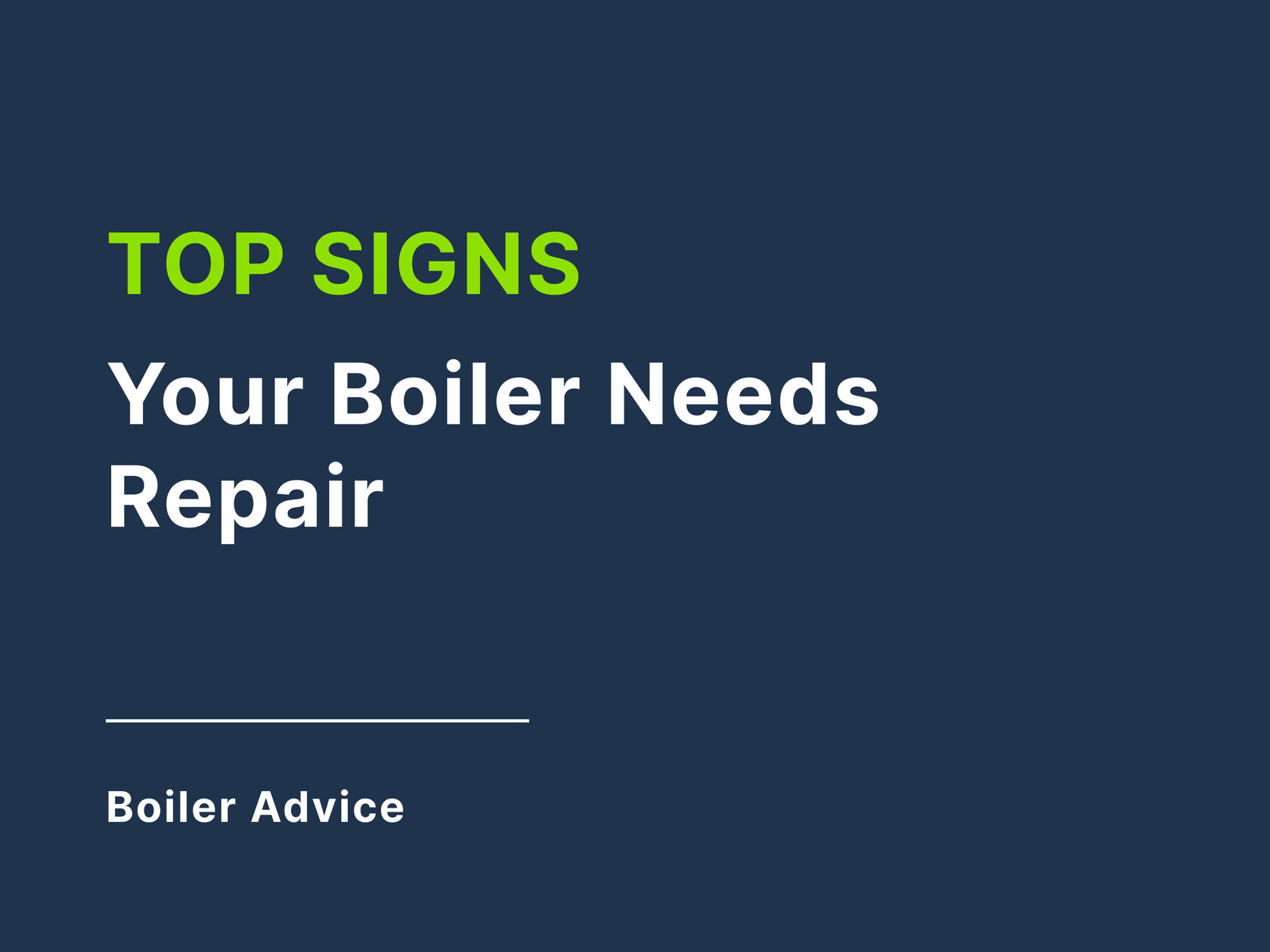 Top Signs Your Boiler Needs Repair | Emerald Heating