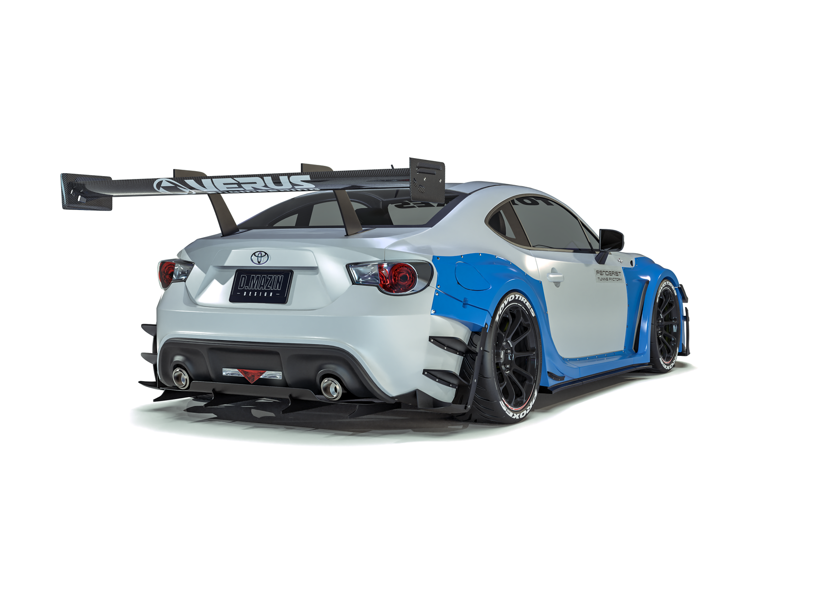 Full FENDERIST SPEC R kit / WIDE BODY KIT TOYOTA GT86 / SCION FRS 2011-2017