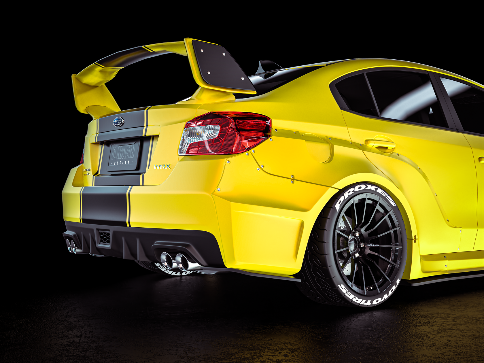 Full URBAN-R ver 2 kit / WIDE BODY KIT Subaru Impreza WRX STI 14-17