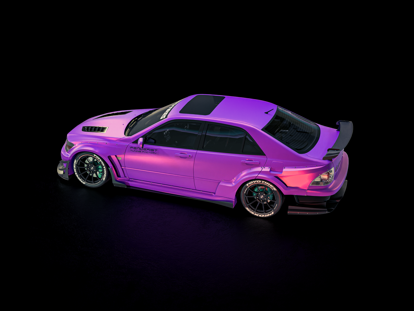 FENDERIST SPEC S GRIP 60mm / WIDE BODY KIT FENDER FLARES SET TOYOTA ...