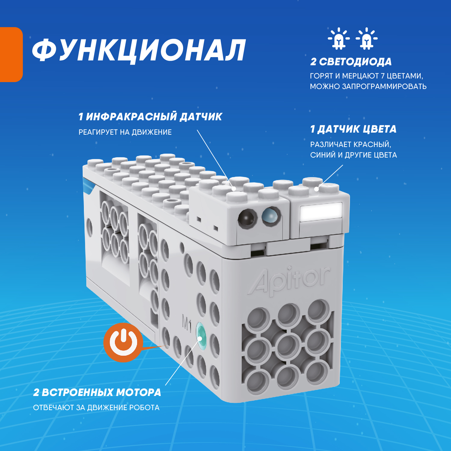 Программируемый конструктор Apitor Robot S