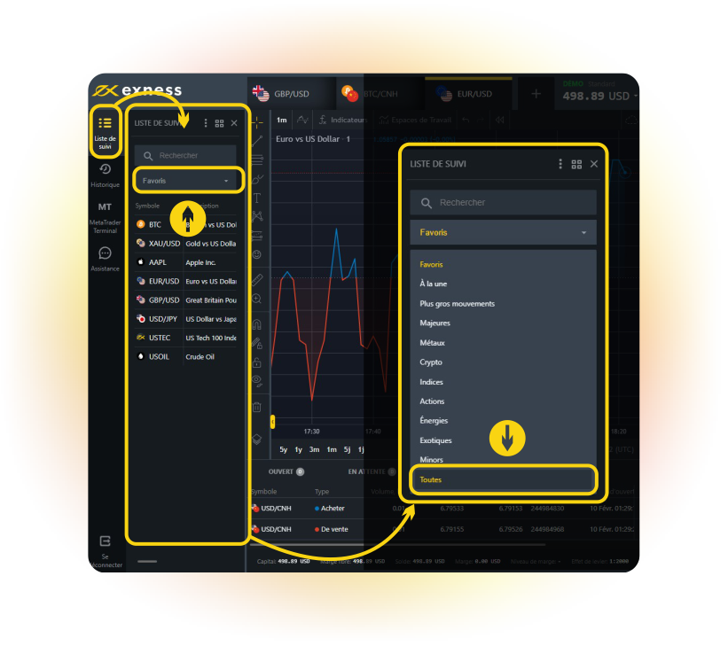 Exness webterminal · Terminal de trading Exness · Maroc