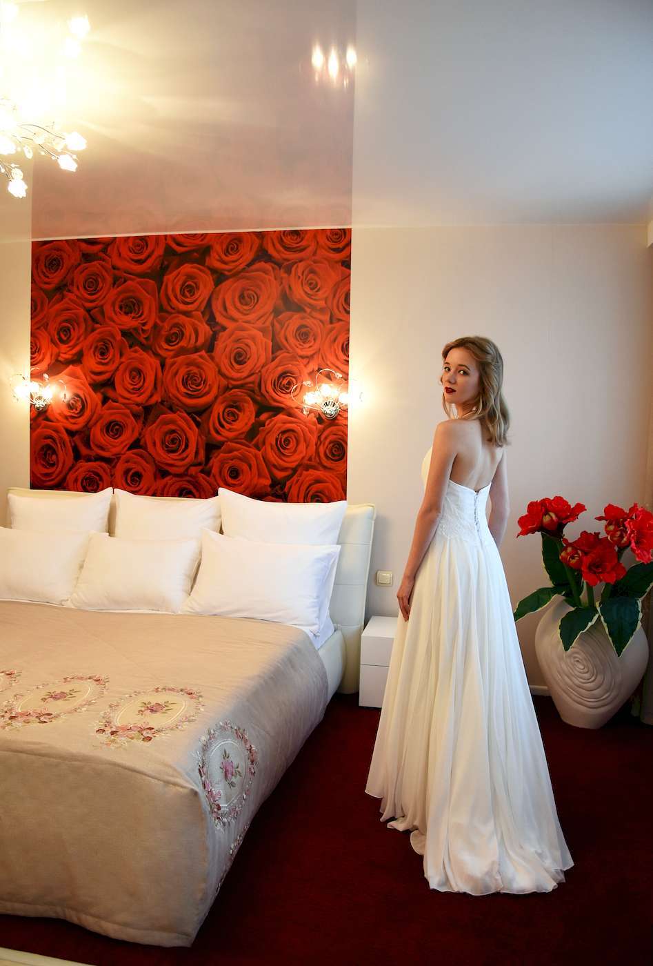 Photo shoot in hotel