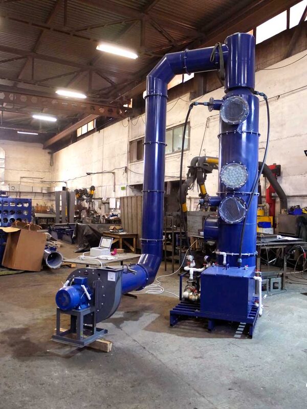 Hydrogen Gas Scrubber: Fluoride, Cyanide, Sodium Hydroxide Scrubber