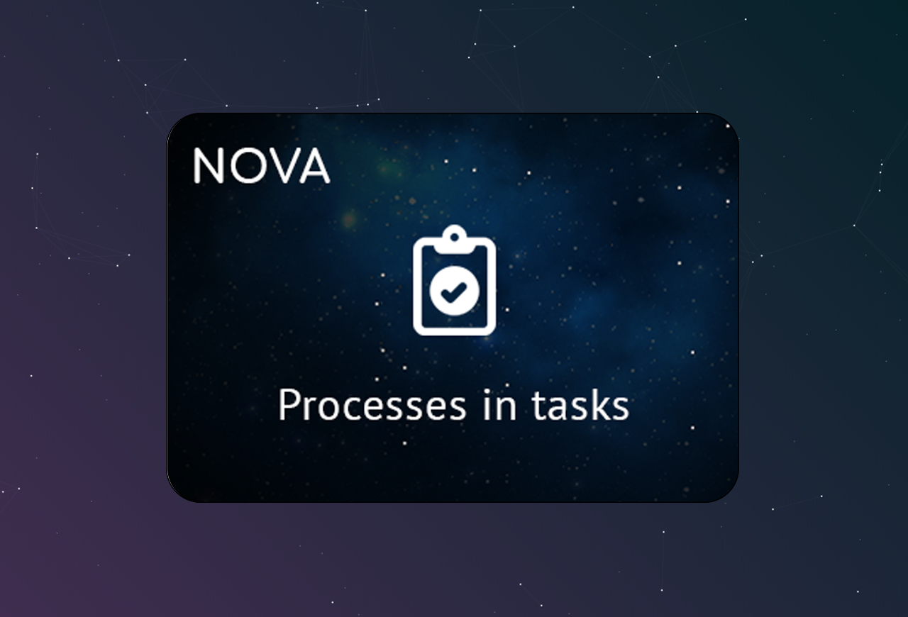 NOVA: Processes in tasks in Kommo