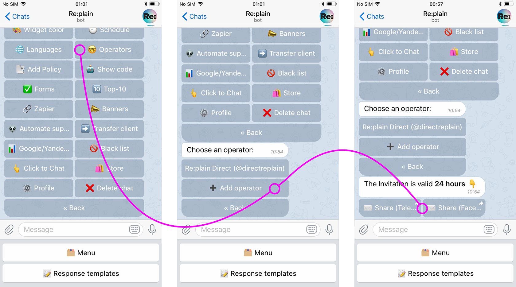 Replain — Faq — How To Add Delete Operators And Transfer Clients Between Them
