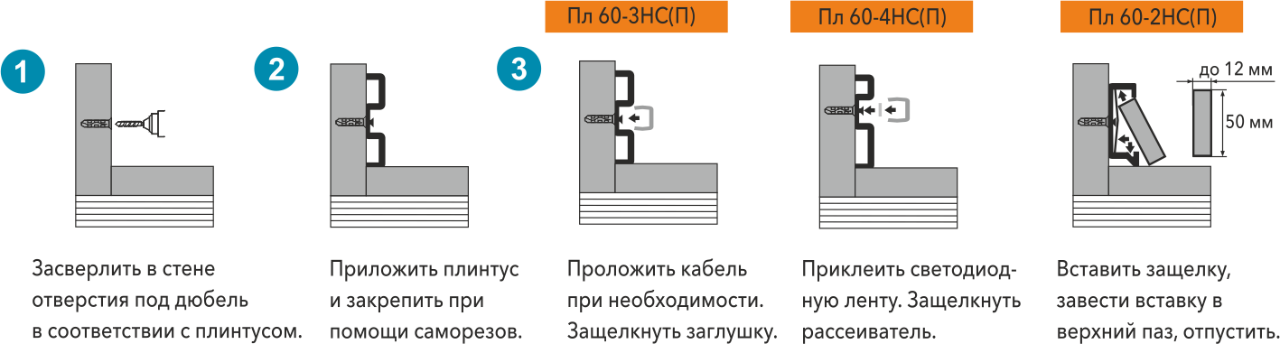 Плинтусы Лука. Плинтусы из нержавеющей стали Лука