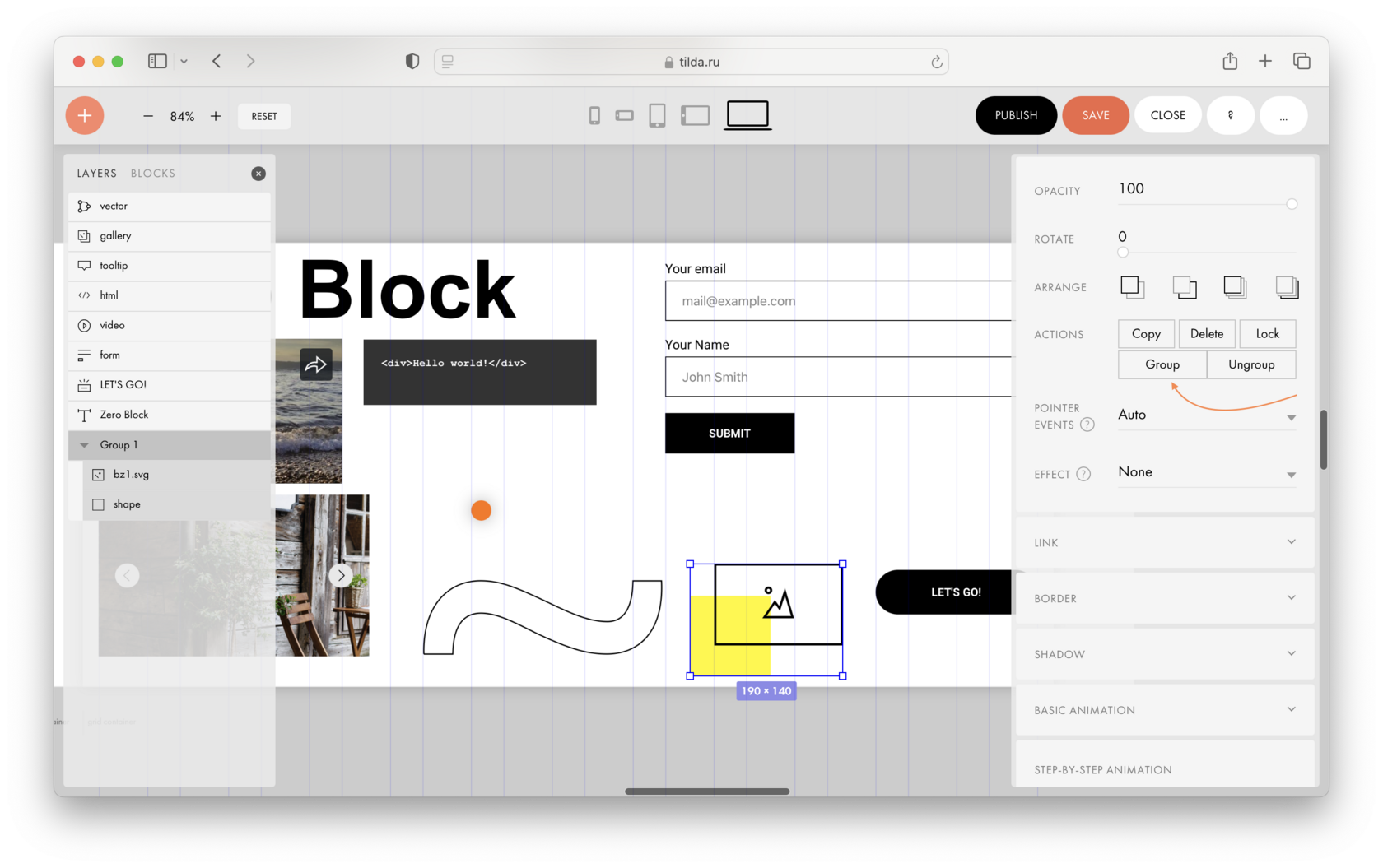 Zero Block: создание собственных блоков