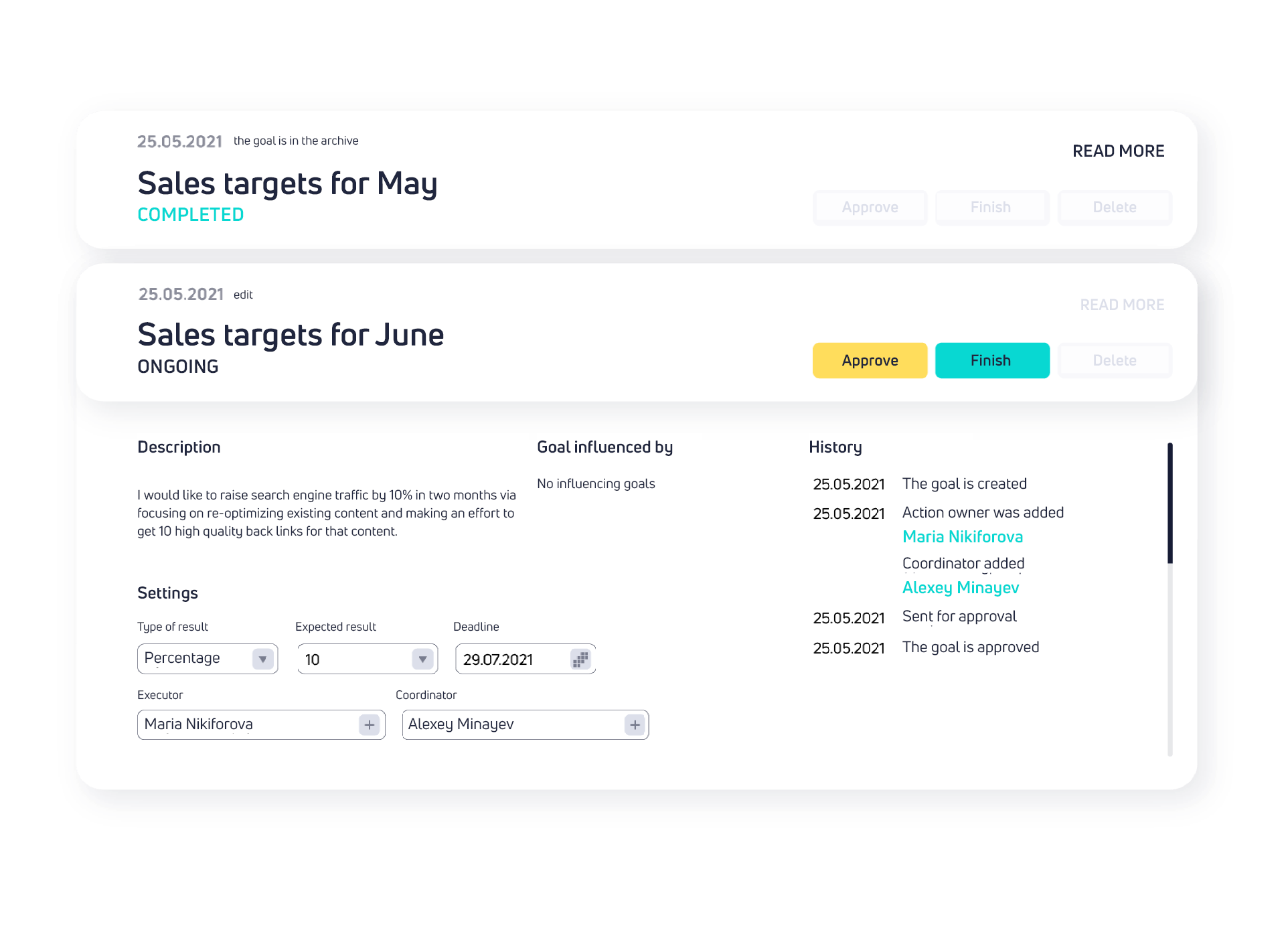 Target Management and KPI Tracking System | HRBOX