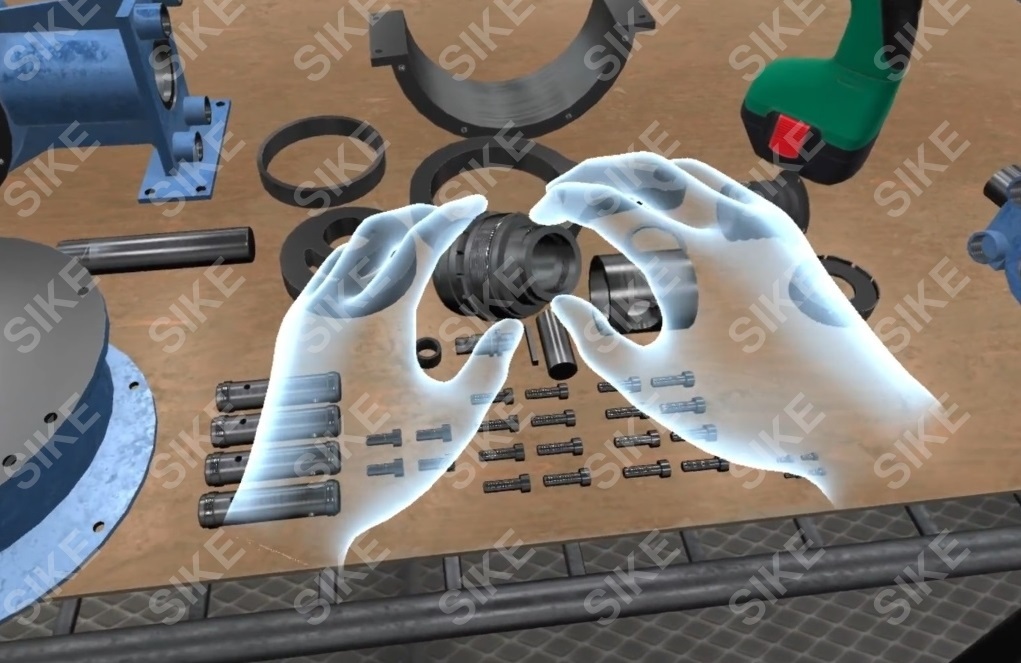 Hydraulic pumps (VR Simulator)