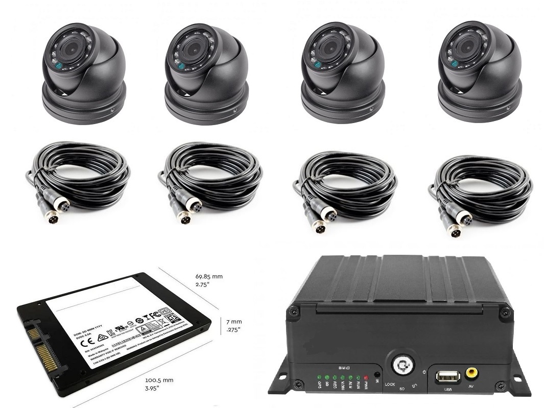 Комплекты видеонаблюдения Intego для коммерческого транспорта