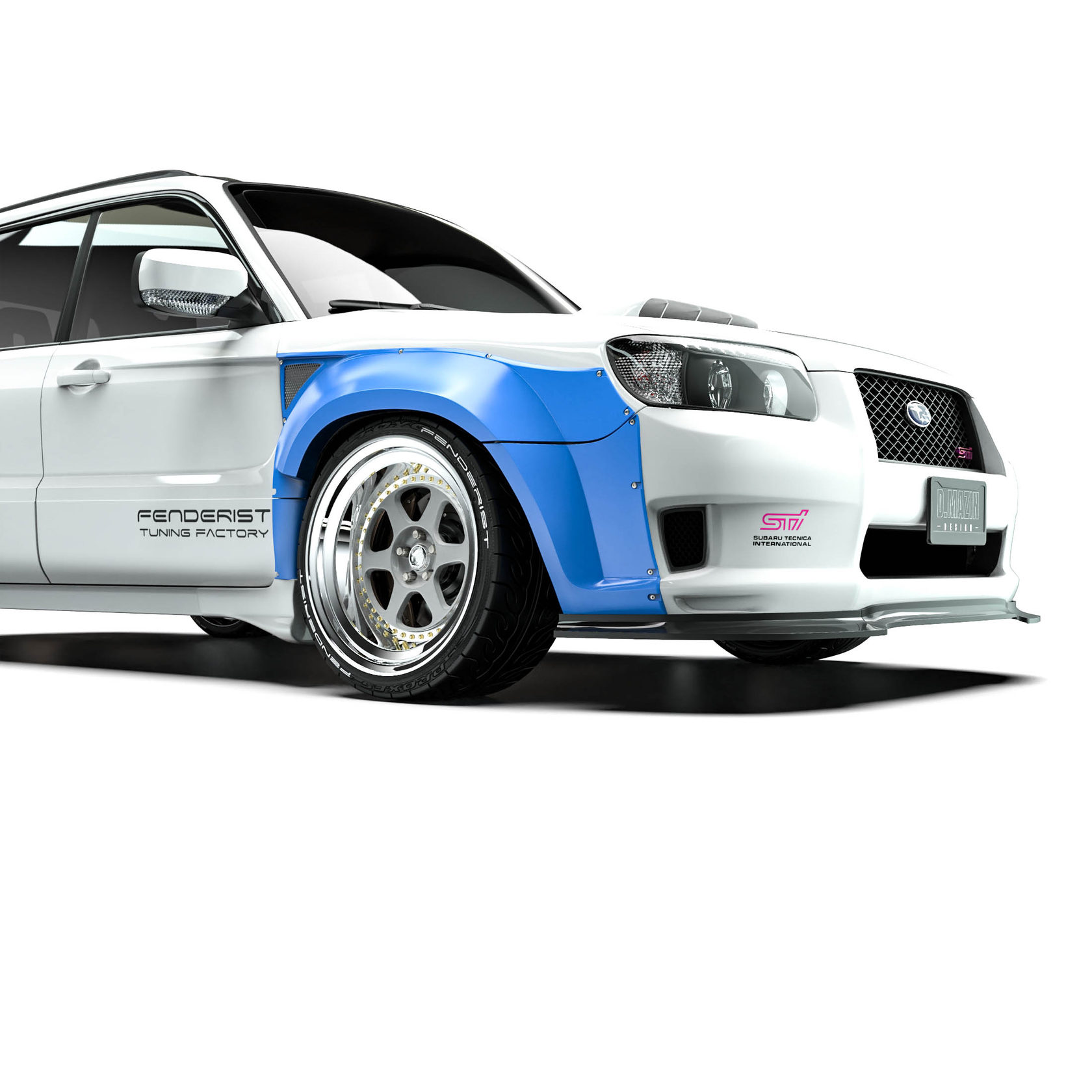 Front Lip Spoiler SUBARU FORESTER SG 05-07 STI / Cross Sport