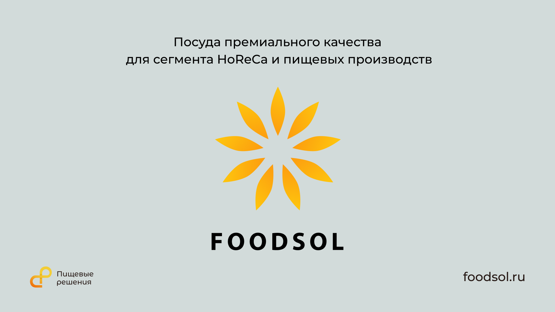 Продукция FoodSol купить оптом для кафе и ресторанов Horeca - Пищевые решения