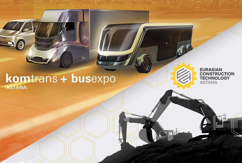 Komtrans Astana+ BUSexpo Astana және Eurasian Construction Technology Astana 2025