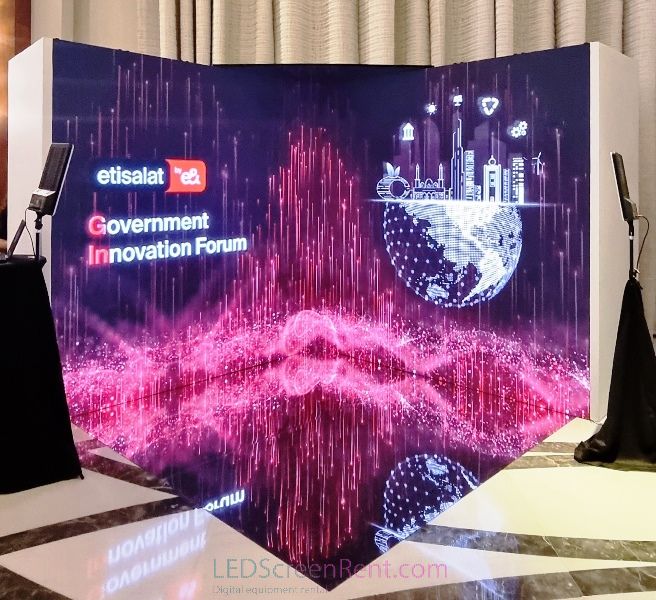 LED Video Corners Rental for Events and Exhibitions in UAE