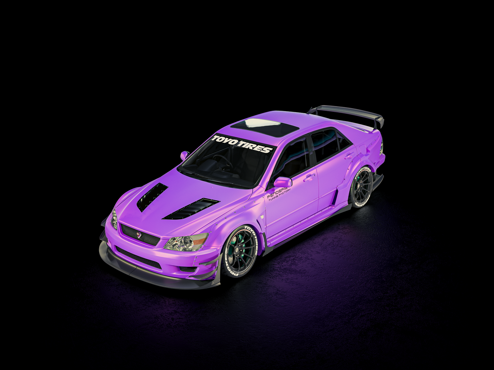 FENDERIST SPEC S GRIP 60mm / WIDE BODY KIT FENDER FLARES SET TOYOTA ...