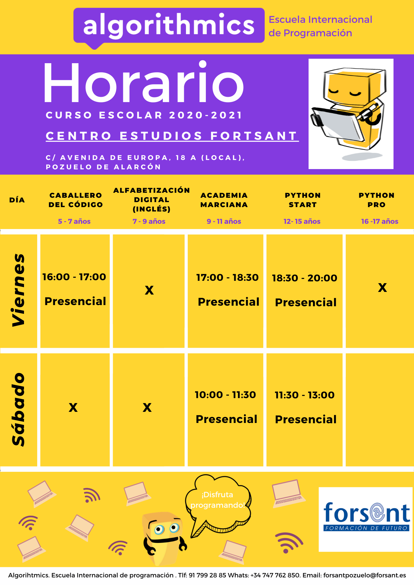 Centros Algorithmics en España