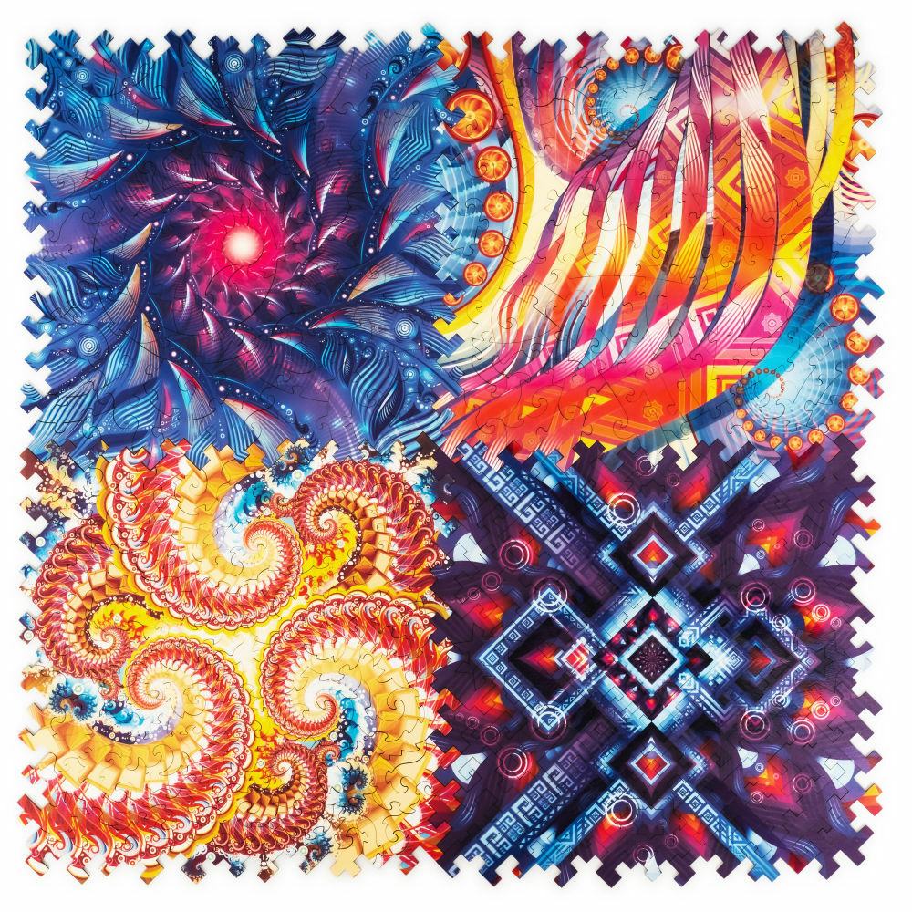 Деревянные пазлы головоломки Unidragon Abstraction