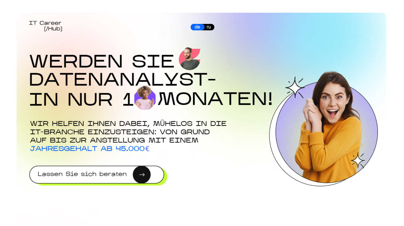 Werden Sie Datenanalyst - in nur 10 Monaten!