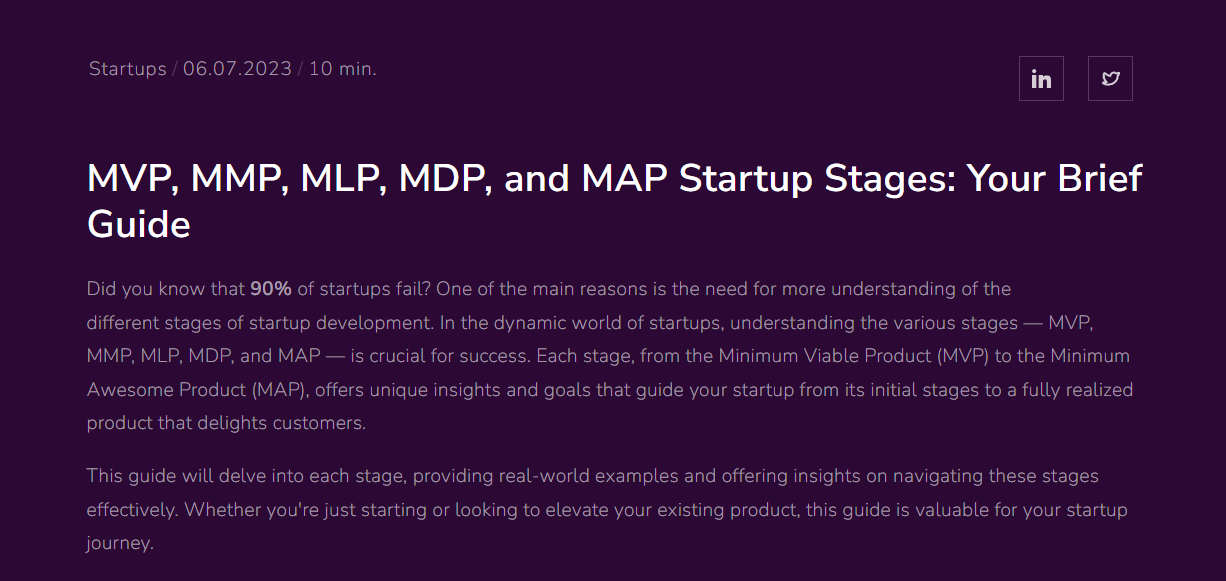 Жизненный цикл продукта: От MVP до MAP - полное руководство