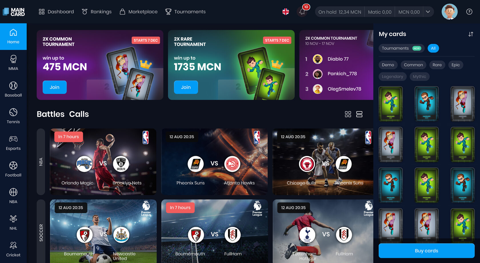 Maincard - Future of Fantasy Management in Sports