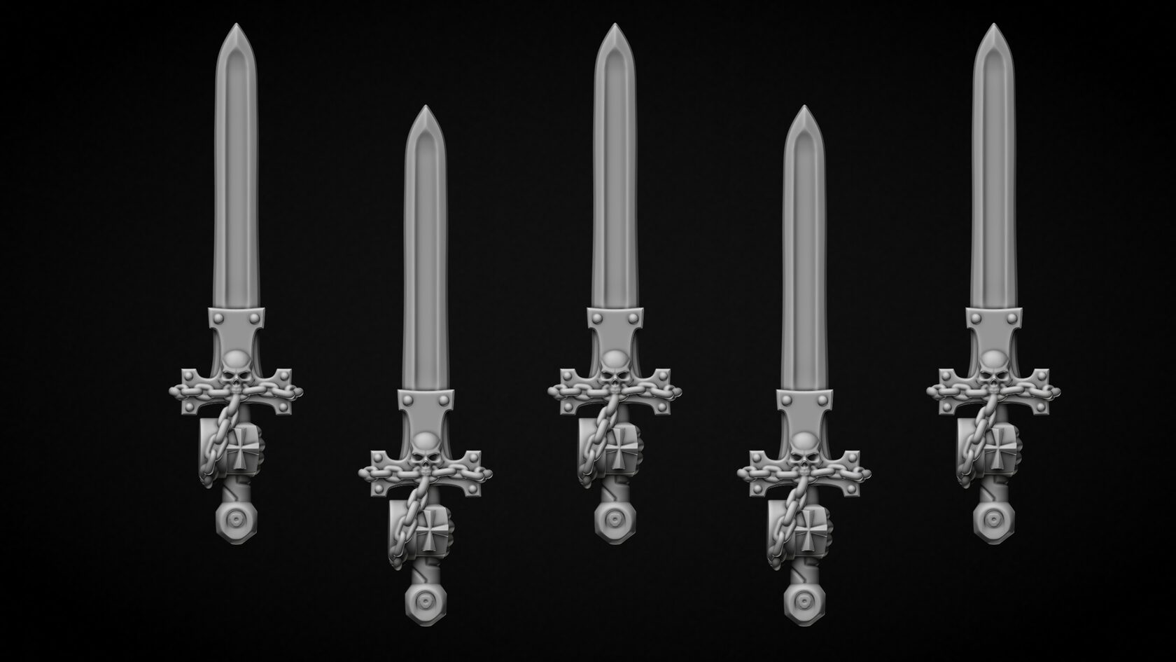 Weapon set Temple (RIGHT HANDS)