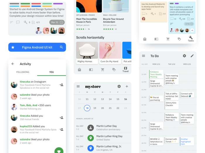 Radar chart template - Figma infographics UI kit
