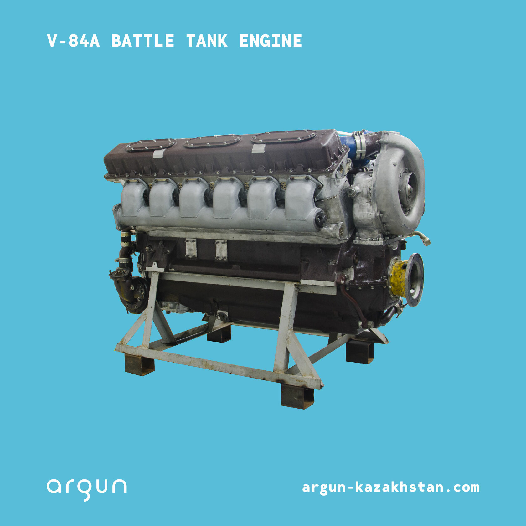 V-84A battle tank engine | Worldwide shipping - ARGUN